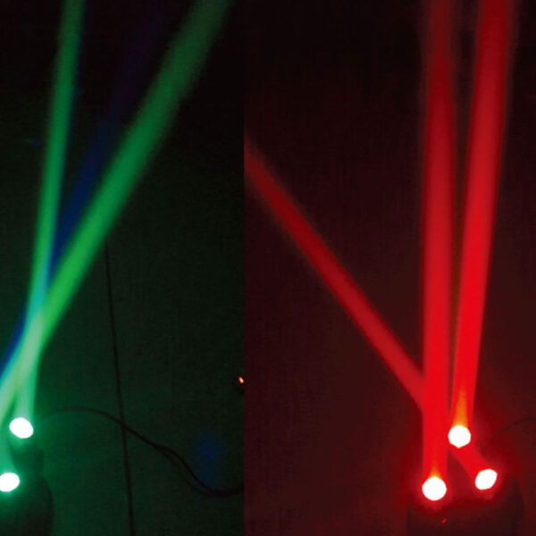 3 Heads Moving Head Beam Lights 60W RGBW 4in1 LED Lighting
