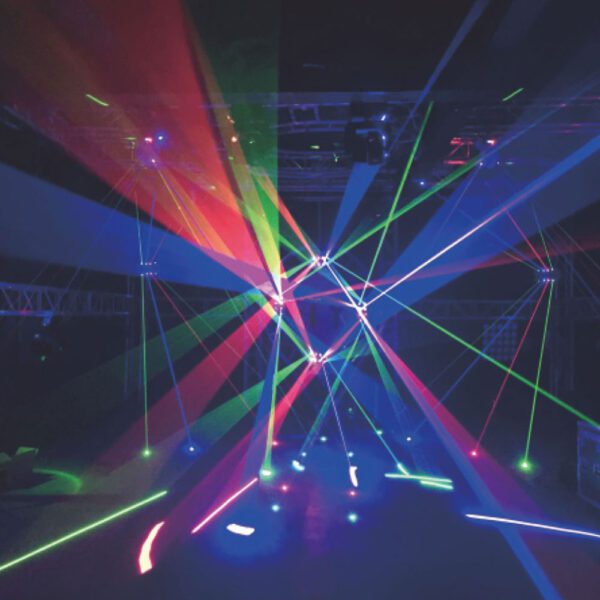 RGB Spider Moving Head Laser Light 8 Eye DMX Stage Lighting