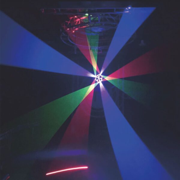 9 Eye RGB Moving Spider Beam Laser Light DMX Stage Lighting