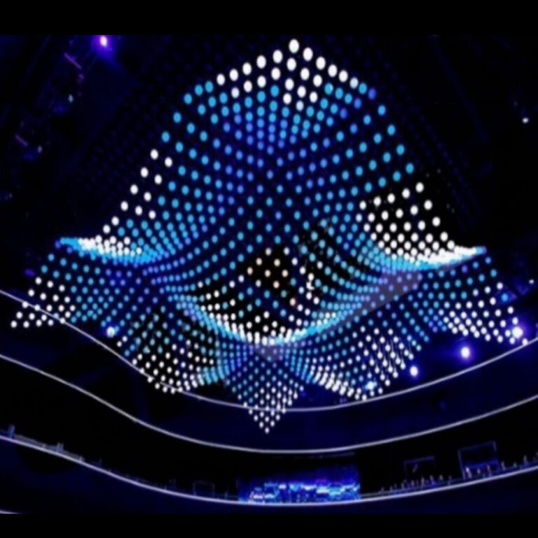 DMX Winch LED Kinetic Lifting Ball | Full Color LED Kinetic Lights