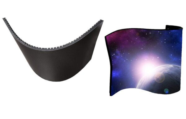 Cylinder LED Display Wave Shape LED Screen Creative Column