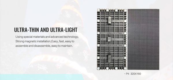 Outdoor P4 Flexible Soft LED Module 320x160 Weatherproof IP65