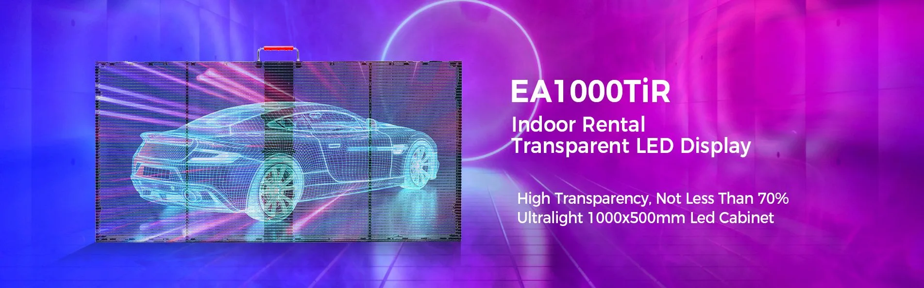 Indoor Transparent LED Screen Rental LED Display - LeemanLED