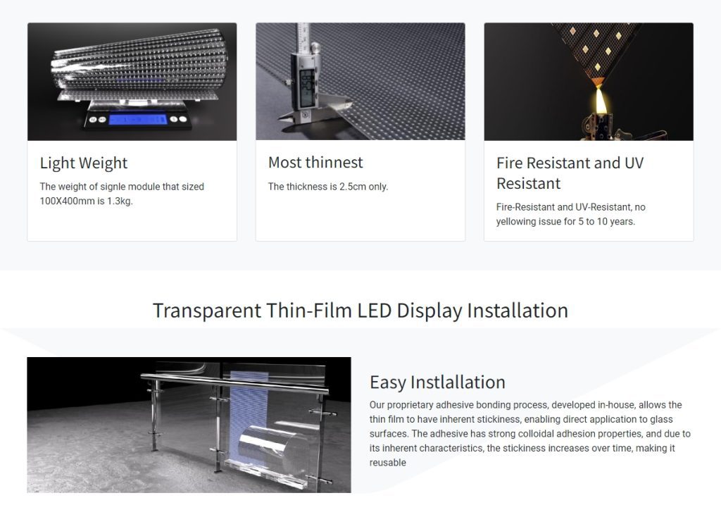 Transparent LED Film Screen | Soft Transparent LED Display Film