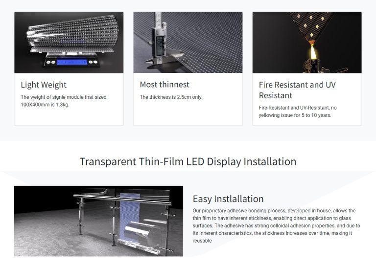 Transparent LED Film Screen | Soft Transparent LED Display Film